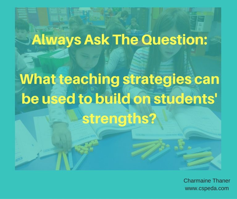 The Question To Always Ask - Collaborative Special Education Advocacy
